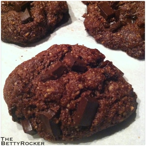 Double Chocolate Chunk Cookies (gluten and dairy free) - The Betty Rocker