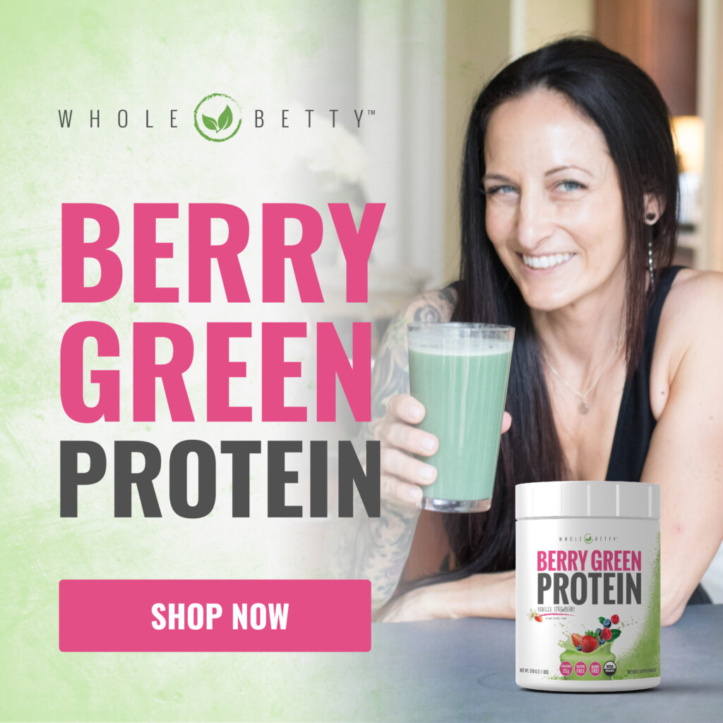 Berry Green Protein Smoothie - The Betty Rocker