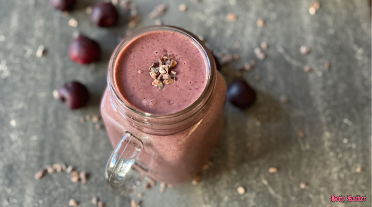 Chocolate Cherry Protein Smoothie - The Betty Rocker