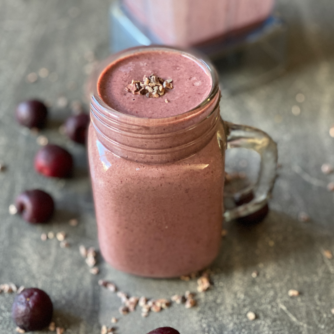 Chocolate Cherry Protein Smoothie - The Betty Rocker
