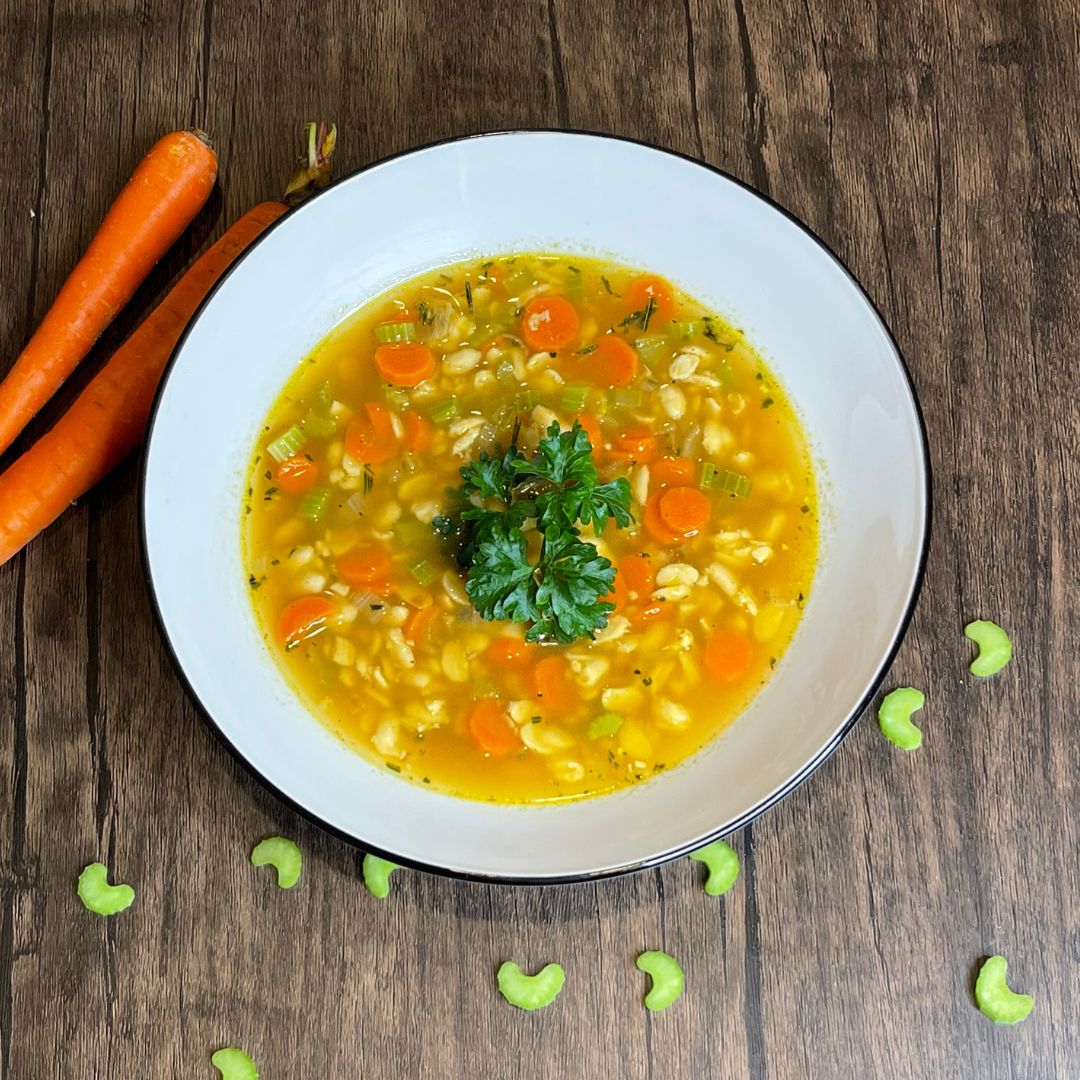 Easy Tempeh Vegetable Soup - The Betty Rocker